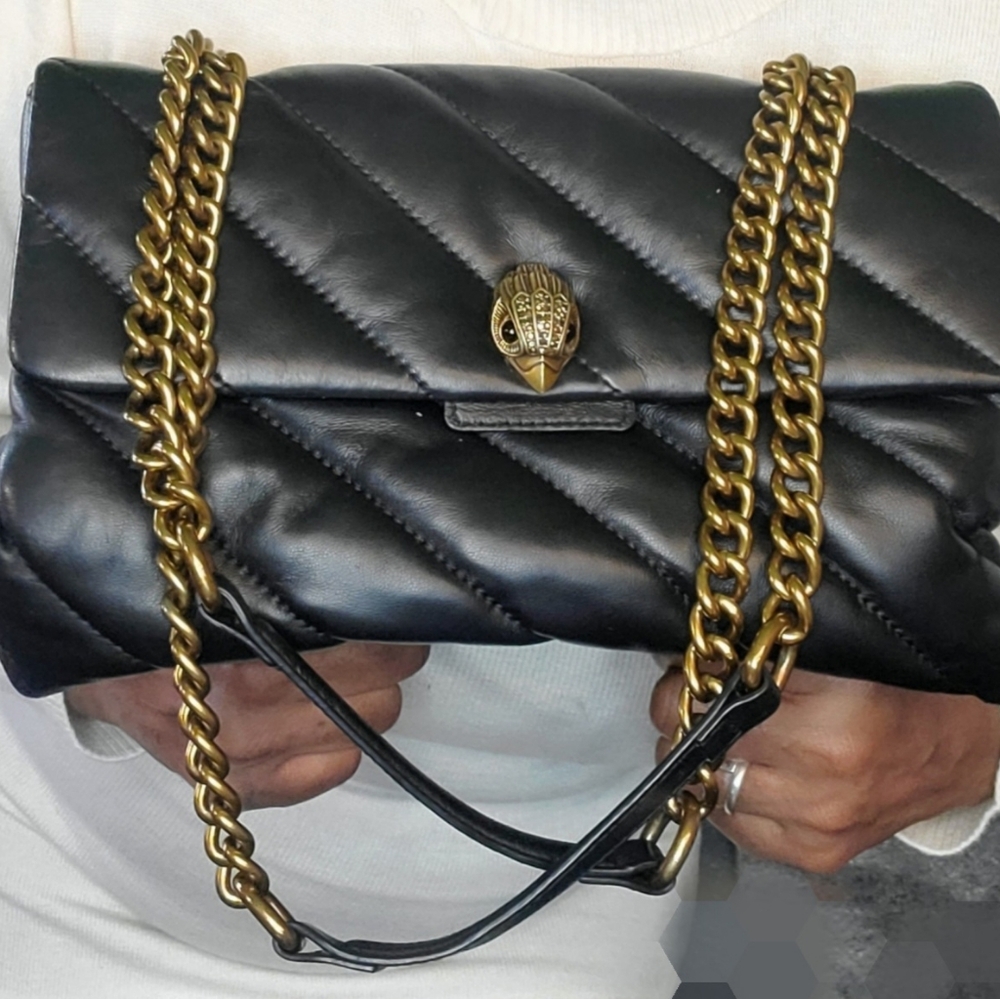 Kurt Geiger Designer, Black, Leather Kensington Purse - Gem